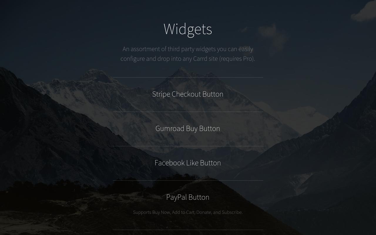 Widget Demo